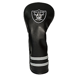 Team Golf NFL Las Vegas Raiders Vintage Fairway Head Cover Vintage Fairway Golf Club Headcover, Form Fitting Design, Retro Design & Superb Embroidery