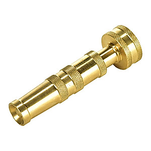 Heavy-Duty Brass Hose Nozzle, Adjustable Twist Hose Nozzle, Jet Sweeper Nozzle, Garden Sprayer