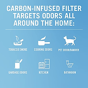 Febreze OdorGrab Replacement Air Cleaner Filter for FHT150W, 2-Pack, FRF105