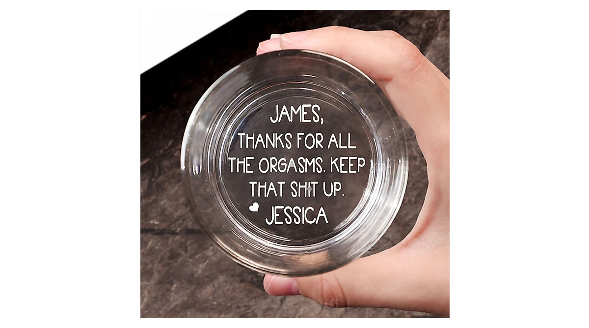 Personalized Engraved Whiskey Glass Gifts for Him