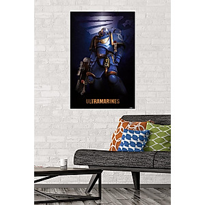 Trends International Warhammer 40K - Ultramarine Wall Poster, 34L x 22.4W, Premium Unframed Version