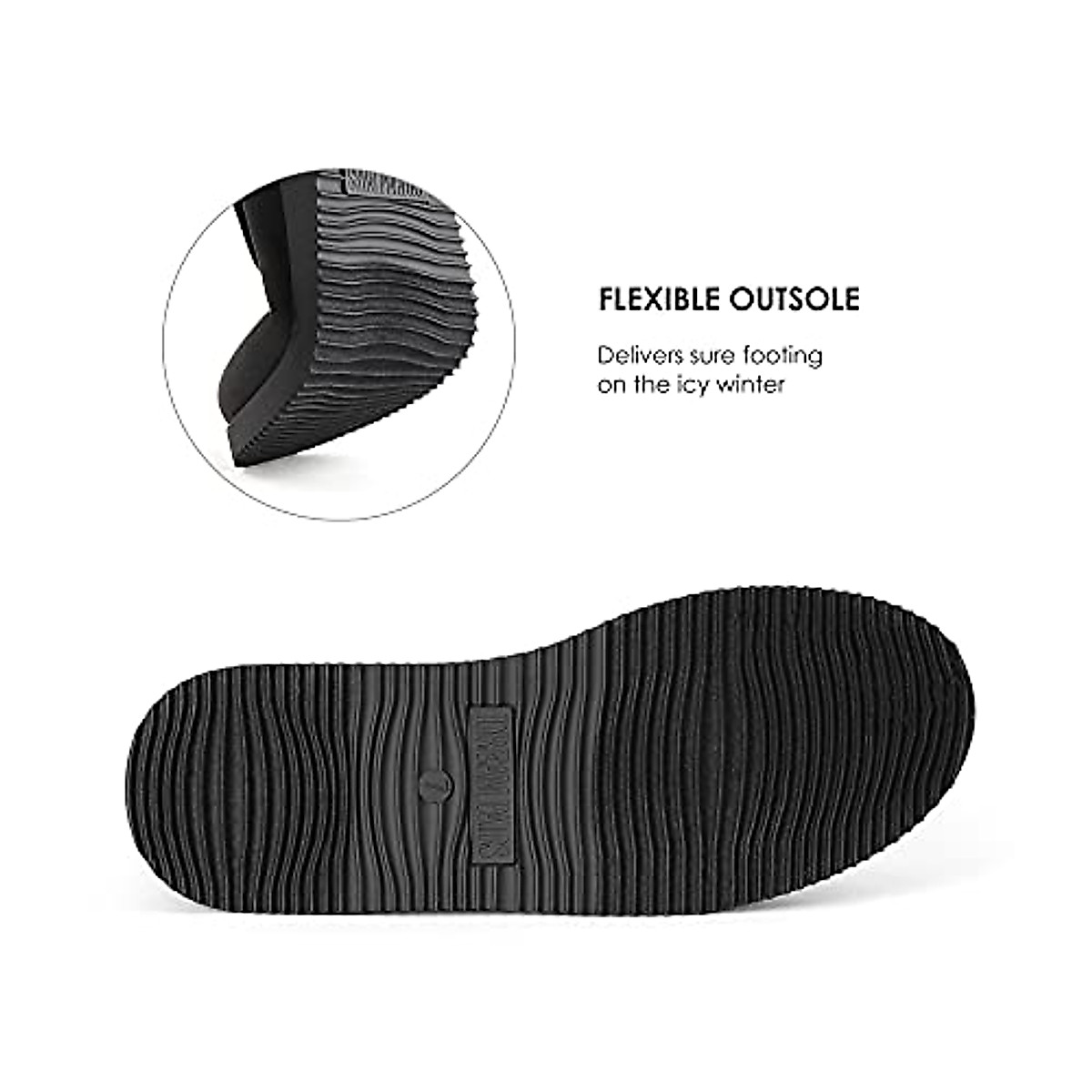 DREAM PAIRS Womens DSB212 Winter Snow Boots Mid-Calf Fashion Furry Warm Tall Boot Black Size 10