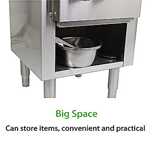 ERUPTA 18'' Single Gas StockPot Stove,Natural and Propane Gas Stove,Commercial Hot Plate for Soup,Stainless Steel Work Stove,3-Ring Cast Iron Burner Total BTU 90,000 Restaurant Equipment