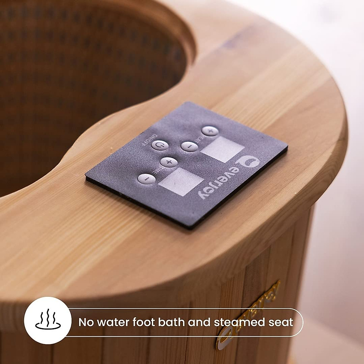 EVERJOY Portable Low EMF FAR Infrared Foot Sauna without Water, Portable Foot Spa Bucket, Blood Circulation, Relaxing, Detoxifying, No Water Pouring, PLI, ETL, with Knee Cover&Kit, 64–149°F Temp Range