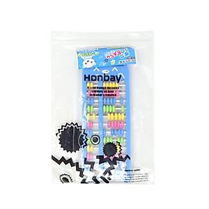 Honbay Cartoon Bear 11 Digits Plastic Chinese Abacus Soroban Arithmetic Tool Calculating Tool, Random Color