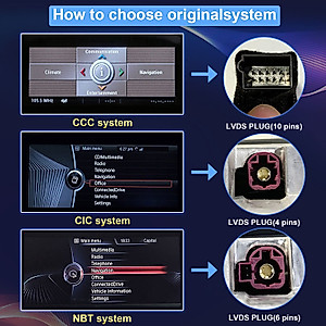 Car Entertainment Multimedia Stereo Radio 10.25 inch IPS Screen Qualcomm 8 Core 4+64GB Car Play Android Auto for BMW X5 X6 X5M X6M E70 E71 (2011-2013) Original CIC System Support Spilt Screen