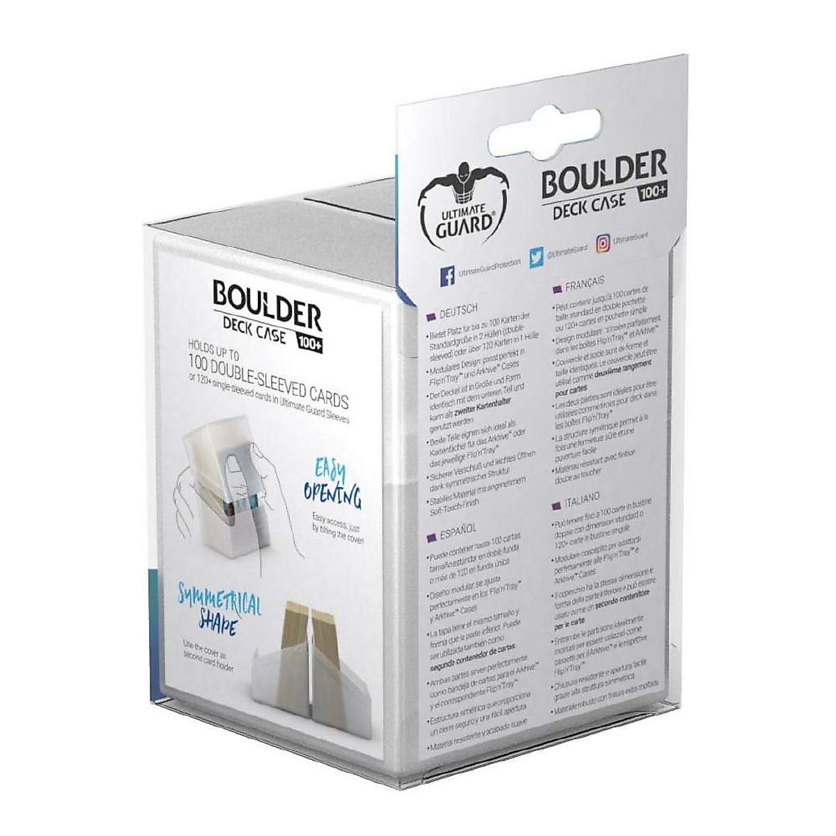 Ultimate Guard Frosted Boulder 100+ Heavy-Duty Deck Box Case Protector