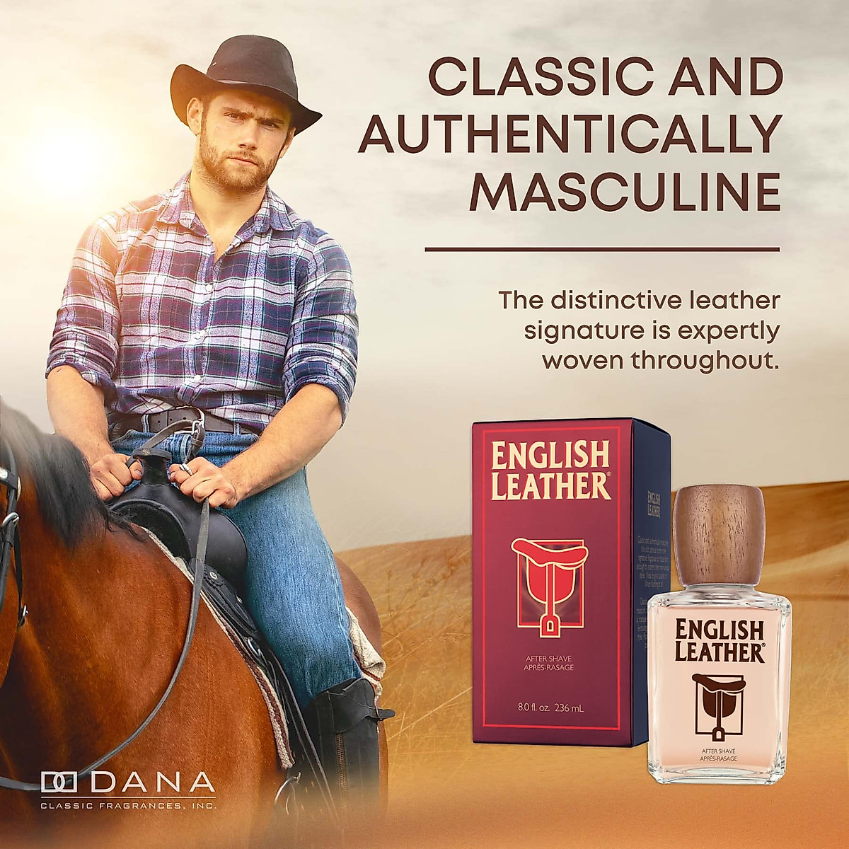 English Leather Aftershave Splash for Men by Dana