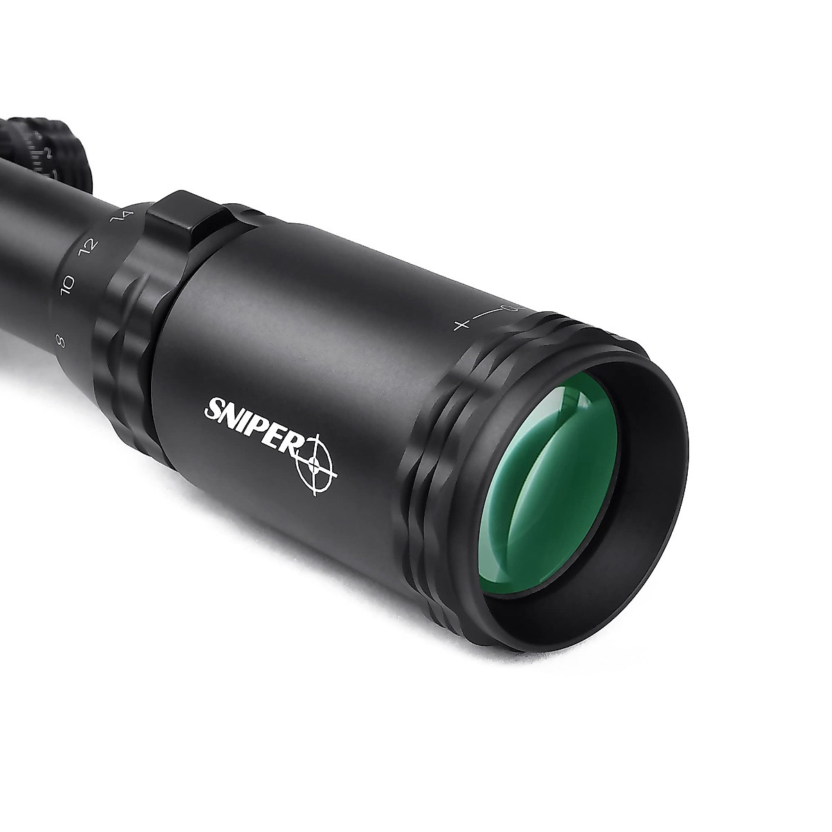 FSI 6-24x50 AO Rifle Scope SFP R/G/B Illuminated Reticle with Scope Rings