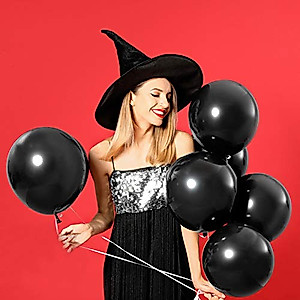 Neo LOONS 100 pcs 5" Standard Black Premium Latex Balloon - Great for Kids, Adult Birthdays, Weddings, Receptions, Baby Showers, Water Fights, or Any Celebration