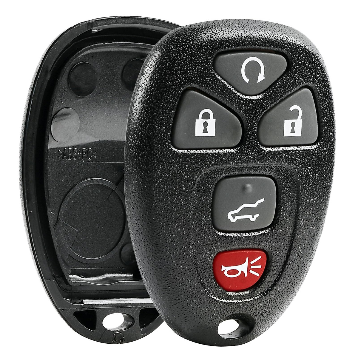 Key Fob Shell fits 2007-2015 Buick Cadillac Chevy GMC Saturn Keyless Entry Remote Case & Button Pad (15913415, OUC60270)