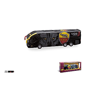 Mondo National Soccer Club Motors-Pullman A.S. Roma 51216 Model Kit Bus with Pull-Out Clutch Cable, Orange Yellow Red Black