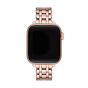 Kate Spade New York Stainless Steel Band for 38/40mm Apple Watch Series 1-7, Color: Rose Gold (Model: KSS0067)