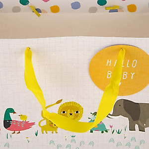 Hallmark New Baby Gift Bag - Hello Baby Safari, Large Landscape