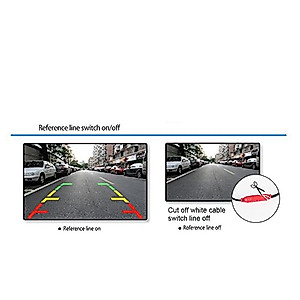 Dasaita 170° Angle HD Fisheye Lens Reversing Camera for Universal Rear View Backup Cams Back up Rearview Cams Reversing Parking Kit