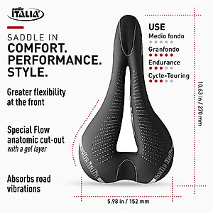 Selle Italia, Diva Gel Superflow, L, MTB and Road Bike Saddle, 270 x 152mm, Women, 285g