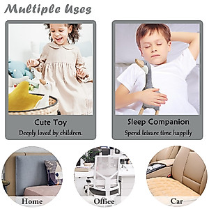 AUCOOMA Goose Plush Stuffed Animal White Cute Swan Toy Doll Gifts for Girls Boys, 15.7"