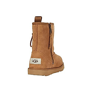 UGG Classic Short Dual Zip II (Toddler/Little Kid/Big Kid) Chestnut 4 Big Kid M