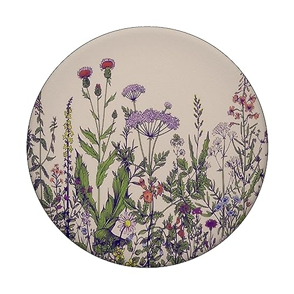 Cute Simple Wildflowers Pattern Design Floral on Beige PopSockets Standard PopGrip