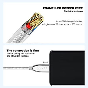 YYSEE USB C to 3.5mm Audio Adapter USB C Headphone Adapter 32bit 384KHz USB C DAC Realtek ALC5686 Type C to AUX Audio Jack Adapter for Pixel, Samsung,Huawei.