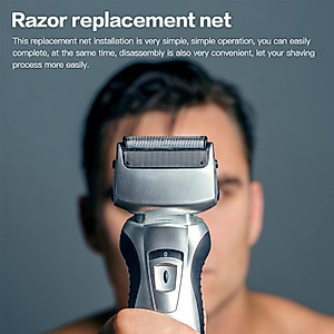 MEILIANJIA Men's Electric Razor Replacement Outer Foil w/Clean Brush, Shavers Head Parts for Panasonic ES-RL21 ES-RT30 ES-RT40 ES-RL40 ES-RT50 ES-RT60 ES-RT81 ES-RT51