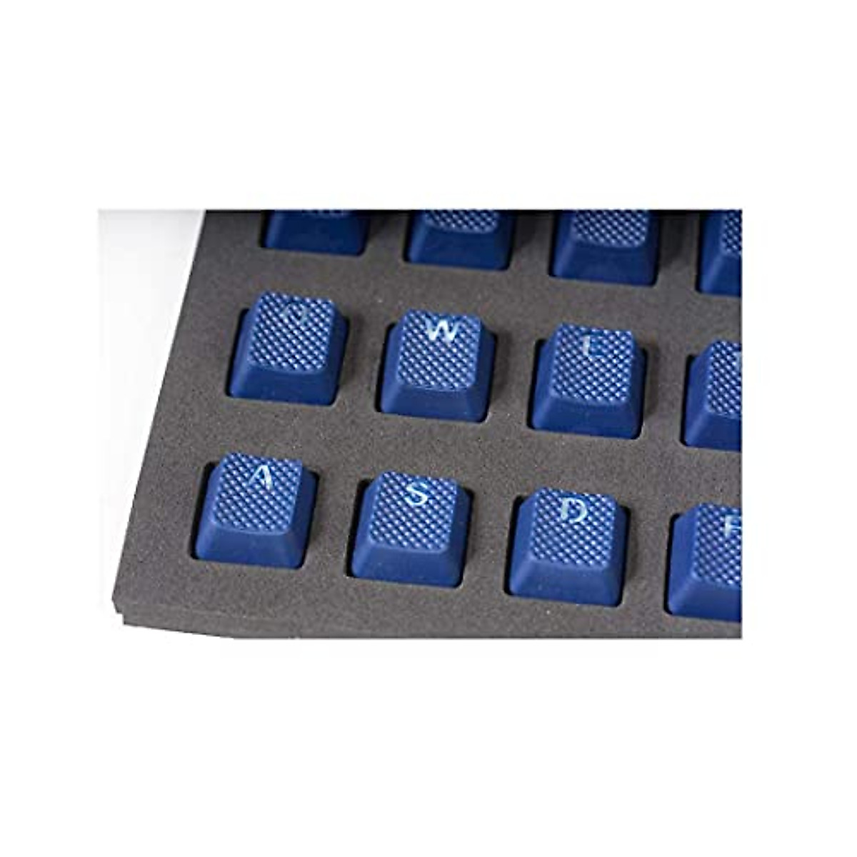 Rubber Gaming Backlit Keycaps Set - for Cherry MX Mechanical Keyboards Compatible OEM Include Key Puller (Dark Blue)