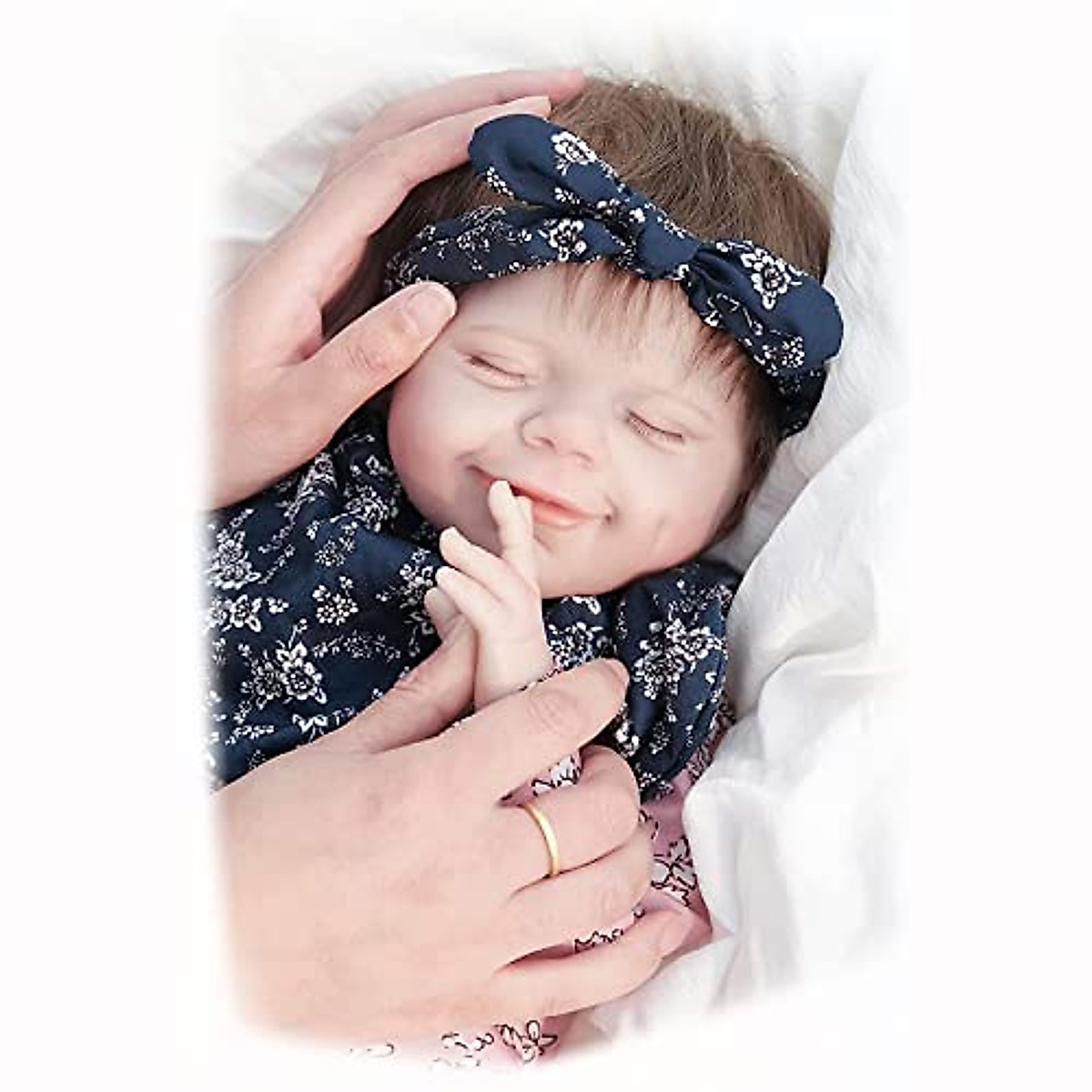 Silicone Lovedoll, 18 Inchs Look Real Silicon Baby Doll, Dolls That Look Real Girls, Best Birthday Gift for 3+ Girls,B