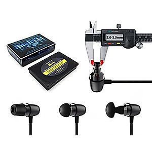 NICKSTON N-1 Assorted Ear Tips Set Compatible with in Ear Earphones with 2.0mm to 3.5mm Nozzle Attachment - Replacement Adapters Gels Buds with Box Organizer and Cleaning Tool