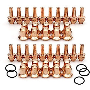 WeldingStop 176655 Electrode 176656 Tip for Miller Spectrum 375 X-treme Plasma Cutter ICE-25C ICE-27C Torch
