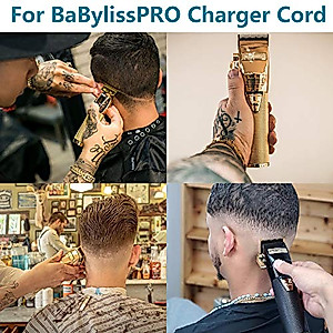 VHBW for BaByliss Charger Fit for BaByliss PRO FX870, FX788, FX787, FXSSM, FX820, FX726, FX825 LoPROFX Clipper Trimmers Charger Cord 6ft