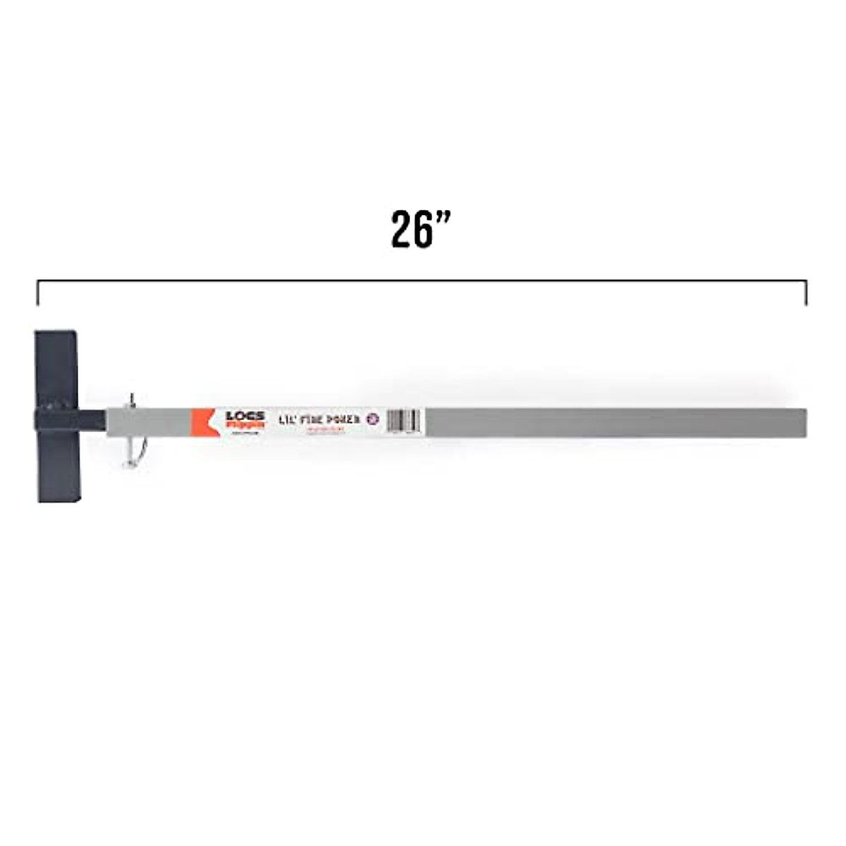 LogsFlippin - Outdoor Fire Pit Poker (Lil 26" - 45" Adjustable Size) Outdoor Fire Poker for Fire Pit with Flipper Head - Fire Place Set Tools & Fire Pit Accessories - Outside Campfire Poker Stick