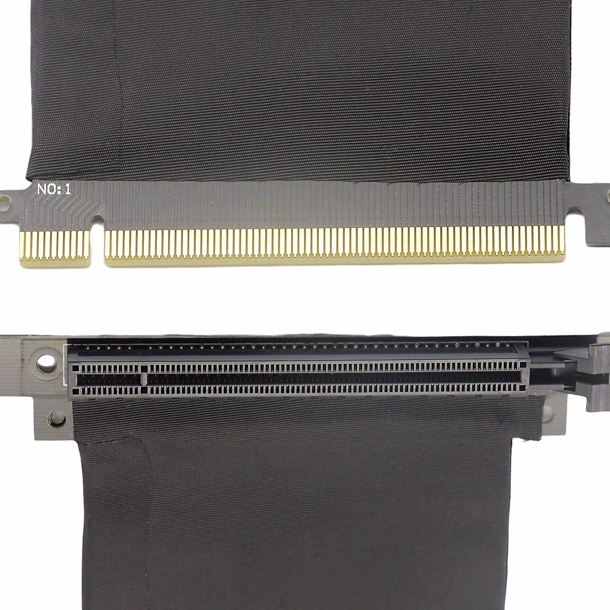 Pci-E 16x Riser Card,PCI Express 3.0 16X Extension Cable 90 Degree High Speed Riser Card -70mm