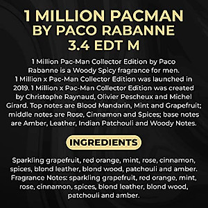 1 Million By Paco Rabanne For Men's Eau De Toilette TESTER 3.4 fl oz 100 ml