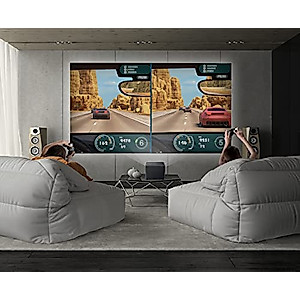 Epson EpiqVision Mini EF12 Smart Streaming Laser Projector, HDR, Android TV, Movies, Family Gaming, Portable, sound by Yamaha, 3LCD, Full HD 1080p, 1000 lumens Color & White Brightness Bluetooth Black