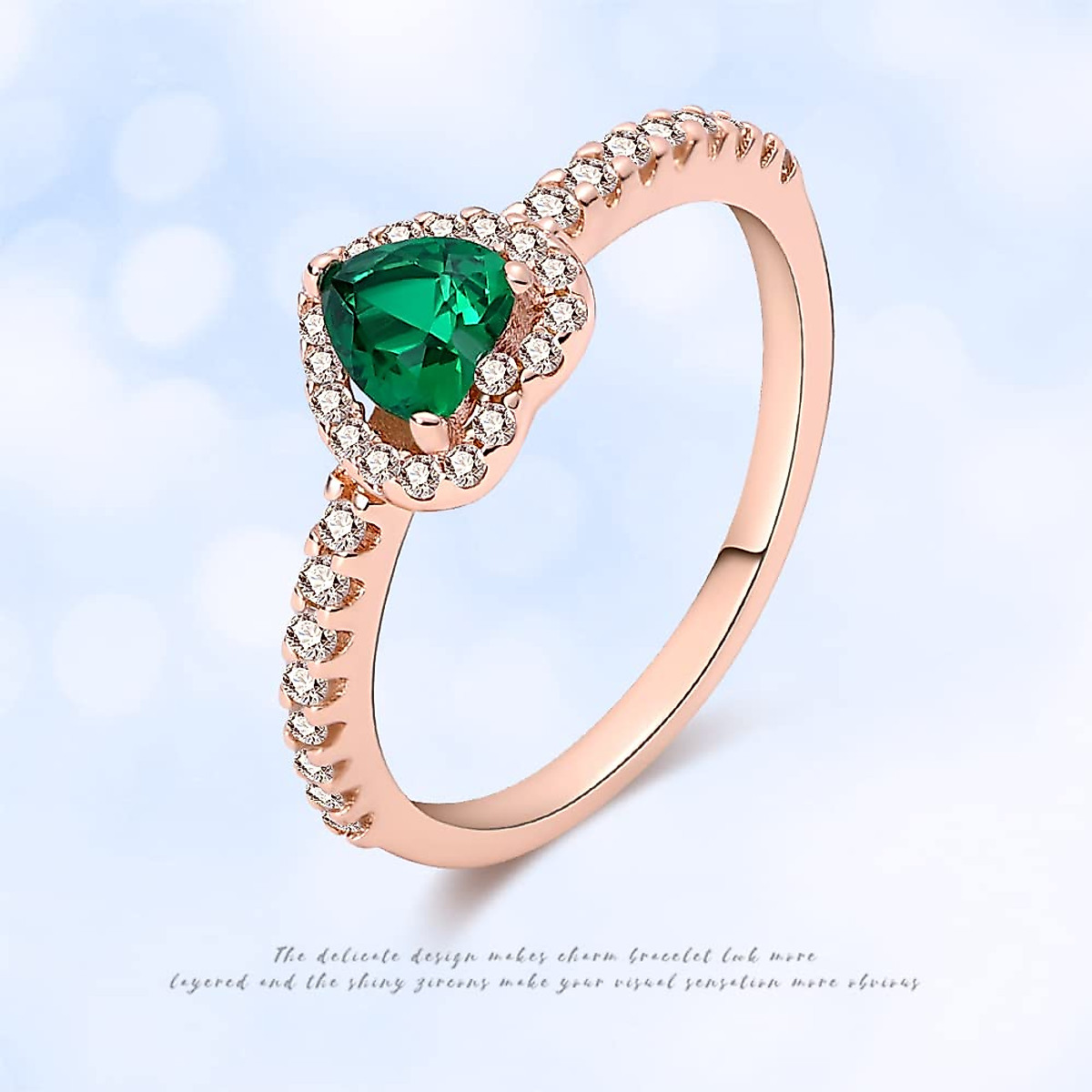 KUNSIR 925 Silver Rings for Women Cubic Zirconia Ring Rings for Women Sterling Silver Rings Wedding Band Rings Gift Ring Sterling Silver Rings Size 7-9