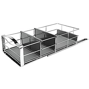 simplehuman 9 inch Pull-Out Cabinet Organizer, Heavy-Gauge Steel Frame