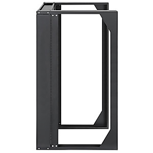 Intellinet 15U 19" 2 Post Open Frame Server Wall Mount Rack - 180 Degree Gate Swing, Flatpacked, Antistatic Powder Coated Steel – for IT Network Equipment & AV Devices – 3 Yr Mfg Warranty – 716208