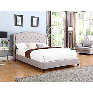 LIFE Home Platform Bed, Grey