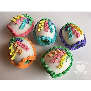 Retro-Style Panoramic Sugar Easter Egg, single; scene inside, perfect for Easter basket, centerpiece, or child gift