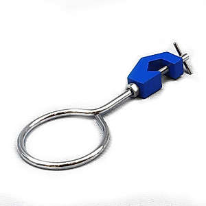 Support Ring Stand PROFESSIONAL Retort Stand- Top end of everything - Pressure Die Cast Clamps & Boss Head; Stainless Steel Rod 24", Heavy Base (8"X5") (3 Finger Clamp + Burette Clamp + 2XBoss Heads)