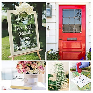ToolinHand 4 Pack of 12"×12" Clear Acrylic Sheets - 1/8” Thick (3mm) Square Plexiglass Sheets for Picture Frames, Signs, Craft, DIY Display Projects Not for Laser Cutting Cutter