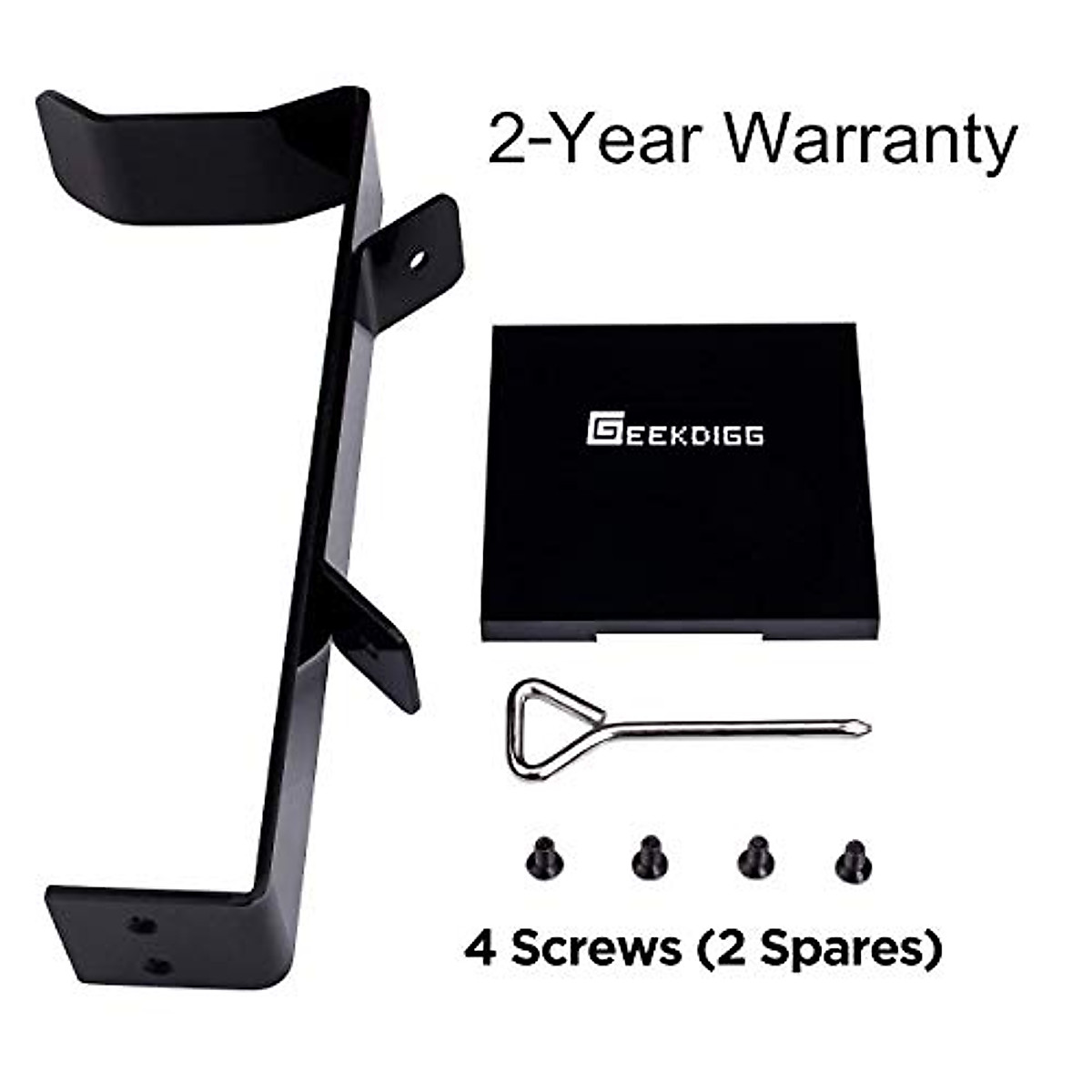 GeekDigg Headphone Stand Gaming Headset Holder for Desk Cable Organizer & Cellphone Stand for All Headphones Size Headphone Holder Set Gaming PC Accessories Gaming Station – Black