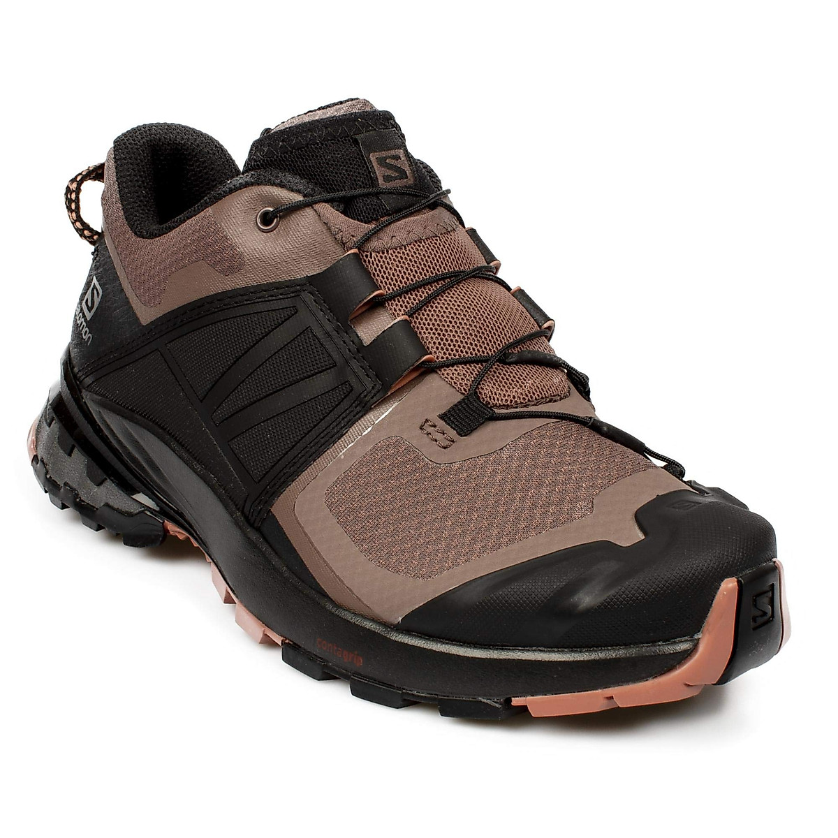 Salomon XAILD Trail Running Shoes for Women, Peppercorn/Black/Cedar Wood, 6.5