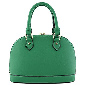 Zip-Around Classic Dome Satchel (Kelly Green)
