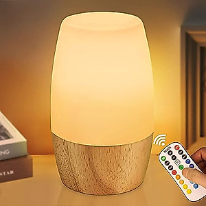 ANGTUO Mushroom Lamp 7 Color Changing Tap Control Mushroom Night Light Cute Squishy Silicone Lamp Funny Gift for Daughter Kid…