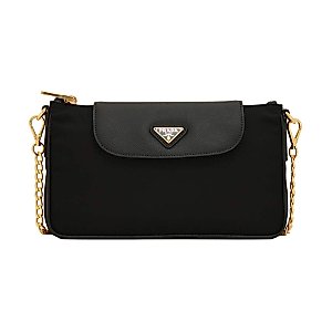 Prada Black Nylon Saffiano Crossbody