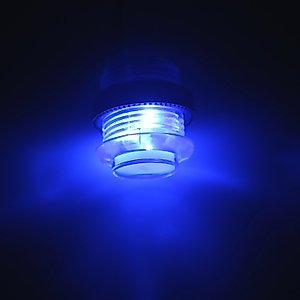 Easyget LED Arcade DIY Parts 2x Zero Delay USB Encoder + 2x 8 Way Joystick + 20x LED Illuminated Push Buttons for Mame Jamma Arcade Project Red + Blue Kits