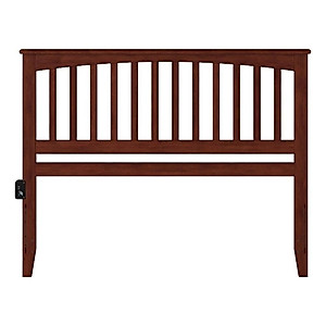 Leo & Lacey Queen Spindle Headboard in Walnut