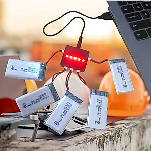 5pcs 1200mAh 3.7V Upgrade Lipo Battery and Battery Charger for SYMA X5SW X5SC RC Quadcopter Drone