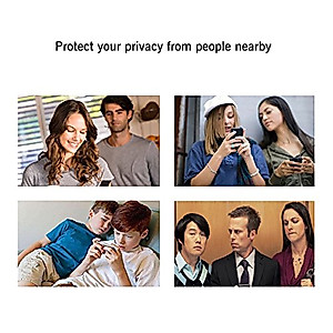 Ailun 2 Pack Privacy Screen Protector for iPhone 11[6.1 inch] + 2 Pack Camera Lens Protector, Anti Spy Private Tempered Glass Film,[9H Hardness] - HD [Black]